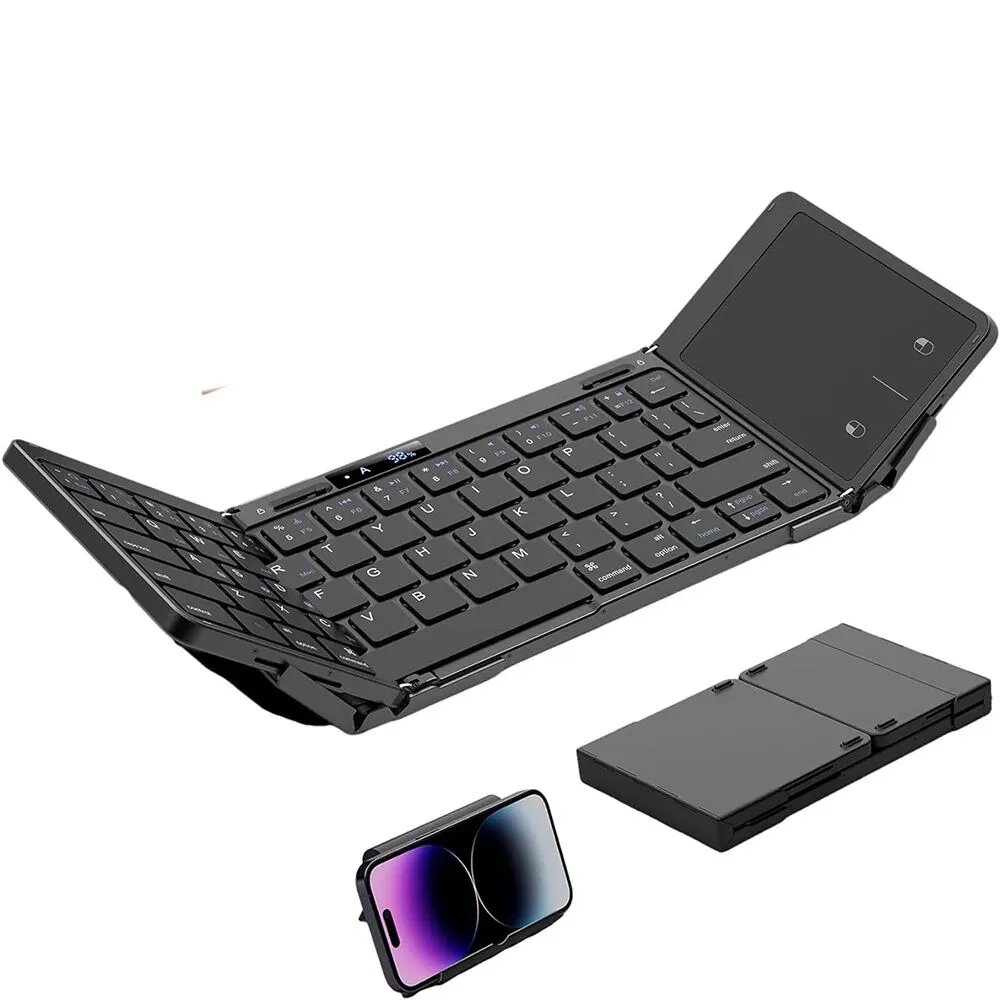 JOMAA Клавиатура беспроводная K128RU, (CS Jelly Black), Русская раскладка, черный матовый