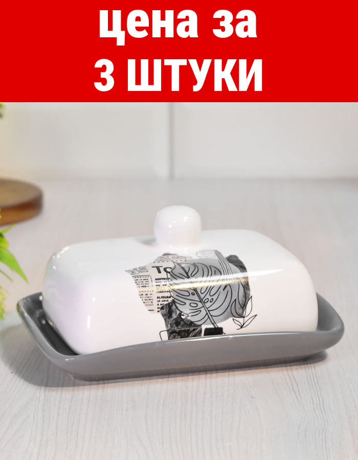 Комплект 3 шт, Масленка "Today" (00113323)