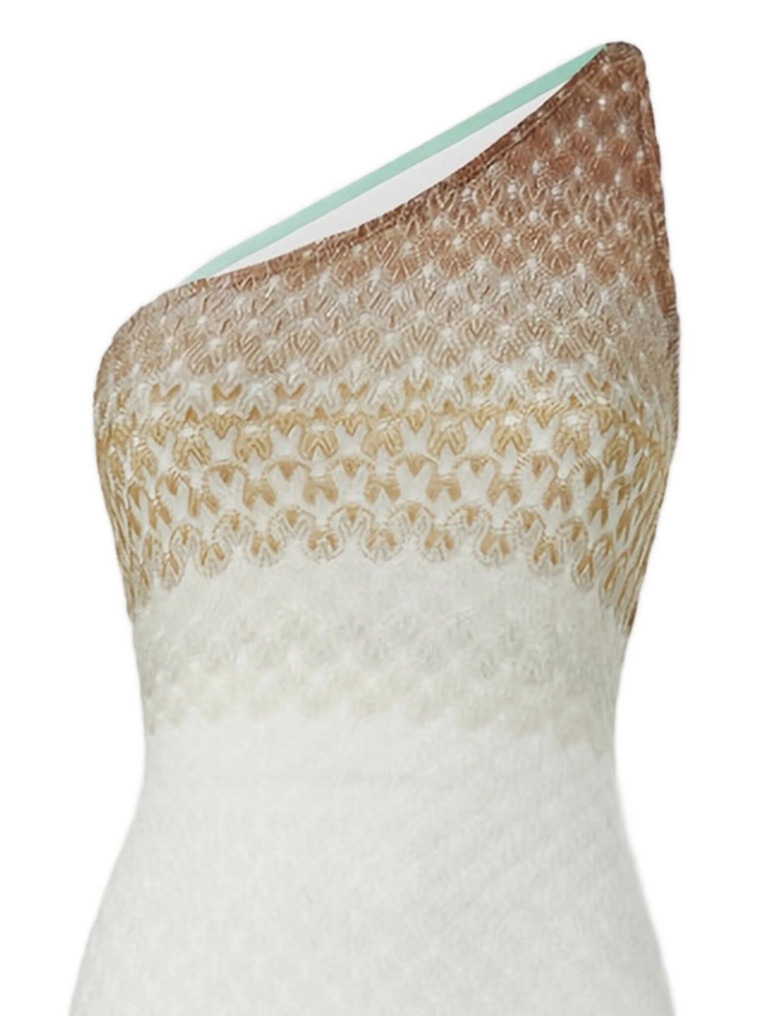 Платье Missoni One-shoulder dress, размер 40, белый — фото 1