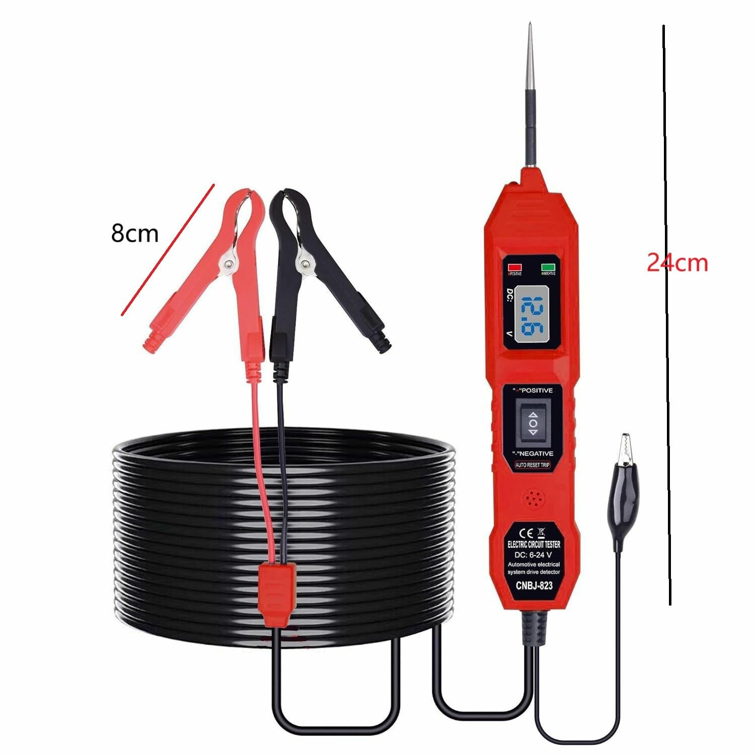 Автомобильный тестер цепей и электрики, мультиметр для диагностики авто: универсальный прибор для проверки проводки, напряжения, прозвонки цепей и поиска обрывов