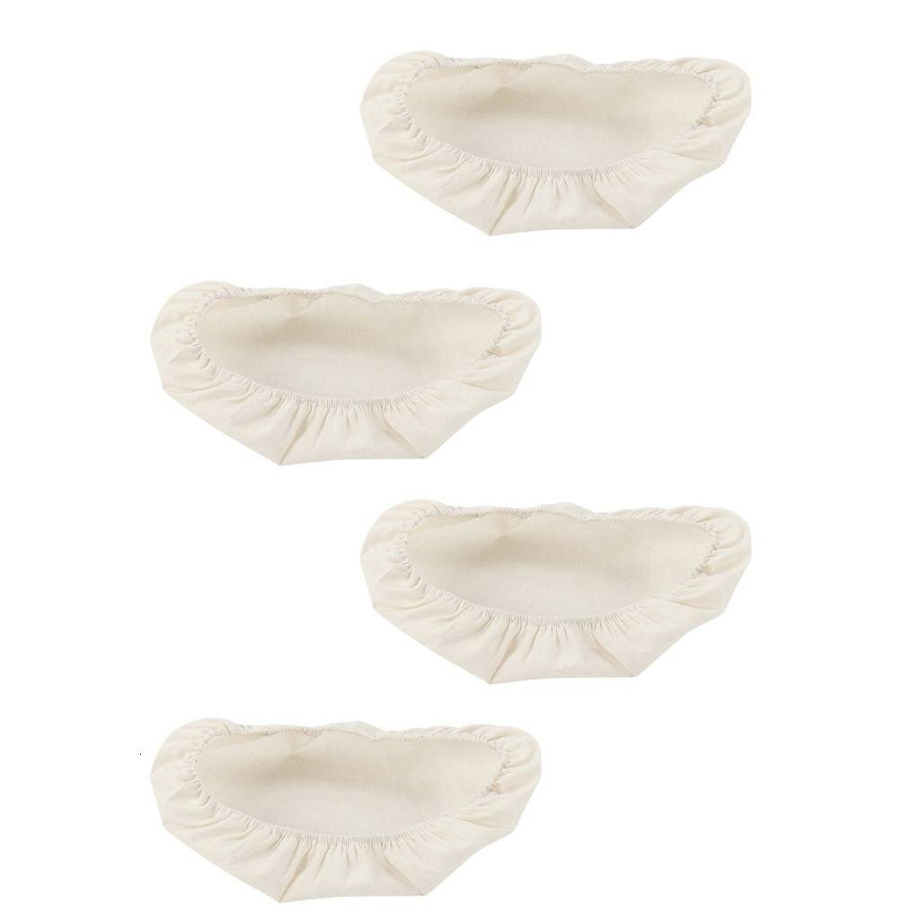 Чехлы для хлеба из хлопка и льна, 4 шт, Круглый тканевый чехол