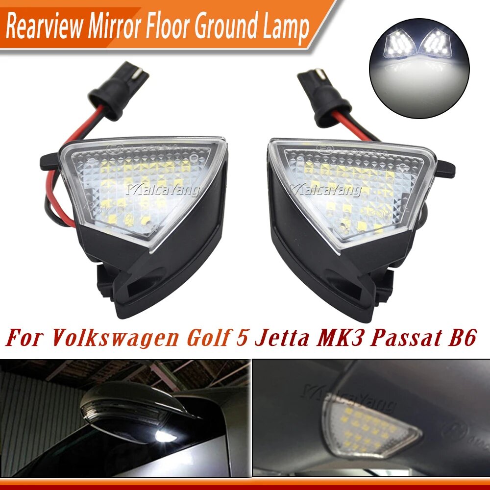 2 шт. Canbus светодиодные фонари под боковыми зеркалами для VW Sharan Eos Golf 5 Plus Variant Rabbit Passat B6 Jetta