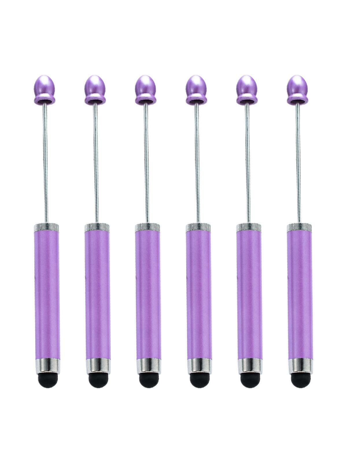 6частей 2-в-1 шариковая ручка со стилусом, чехол , Beadable шариковая ручка