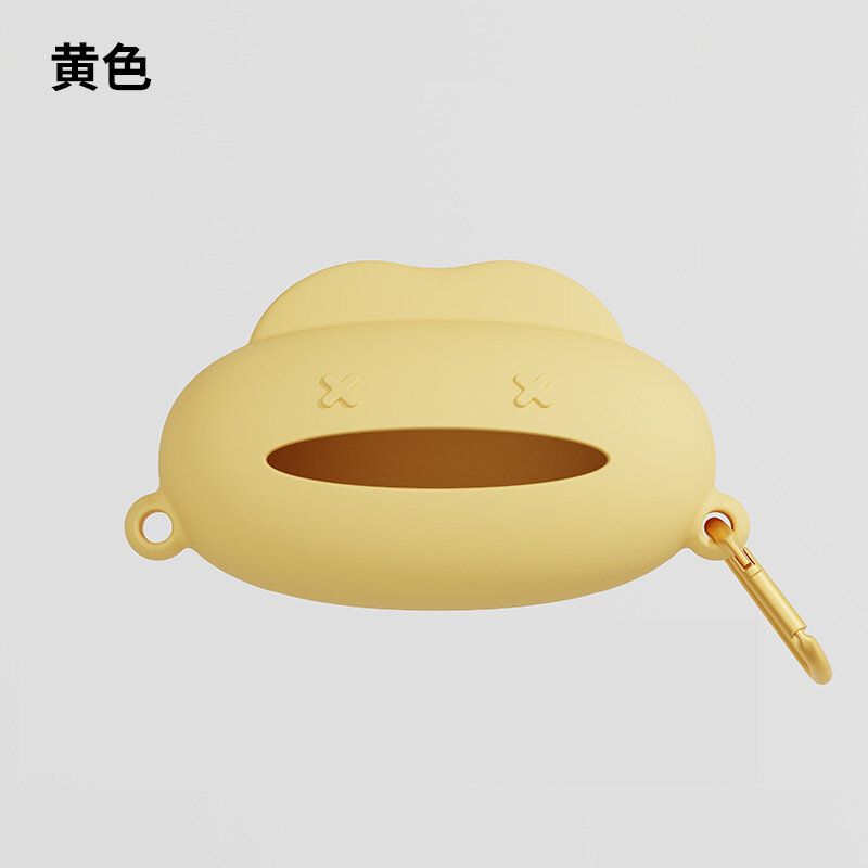 Контейнер для мешков с туалетом для собак Силиконовый антипролетный мини-клип для прогулок Цвет：Желтый