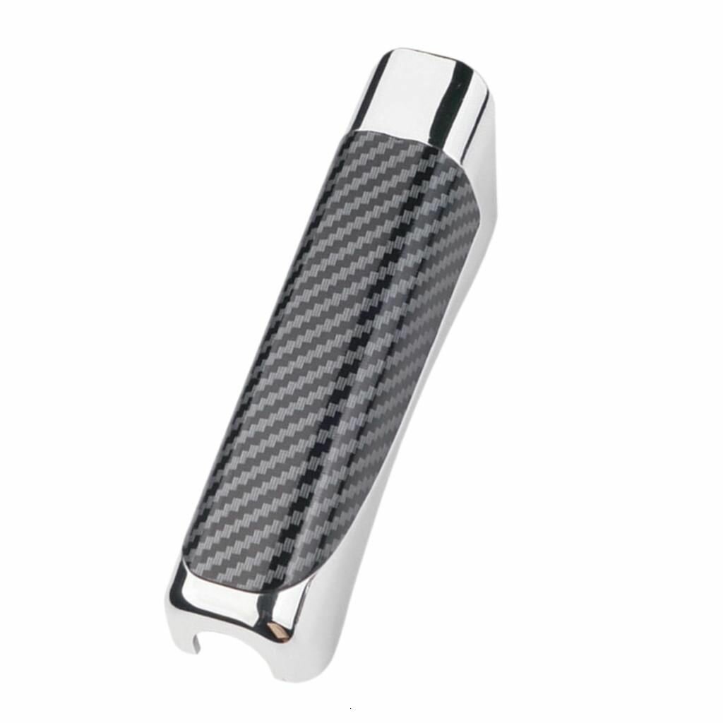 Чехол для ручного тормоза автомобиля из углеродного волокна, Черное углеродное волокно