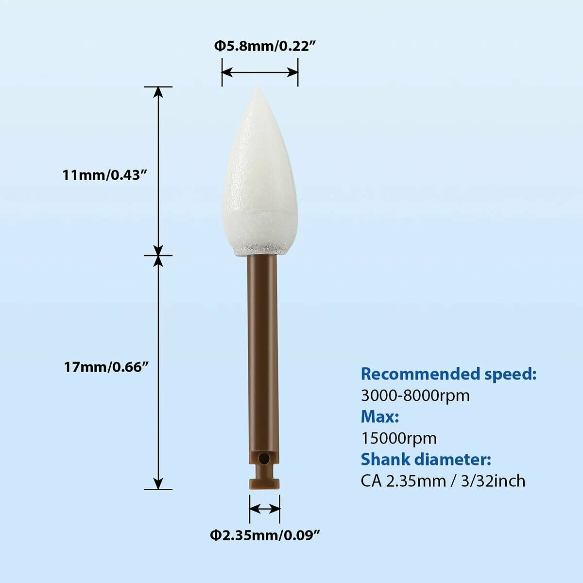 Полировочные наконечники Enhance Энхенс, конусы, 10 шт