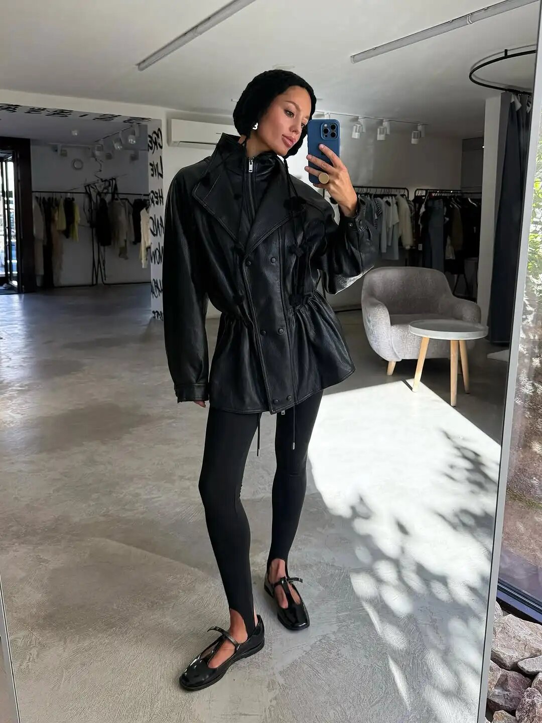 Куртка кожаная