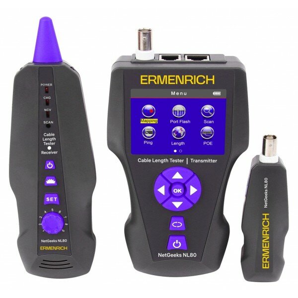 Измеритель длины кабеля Ermenrich NetGeeks NL80