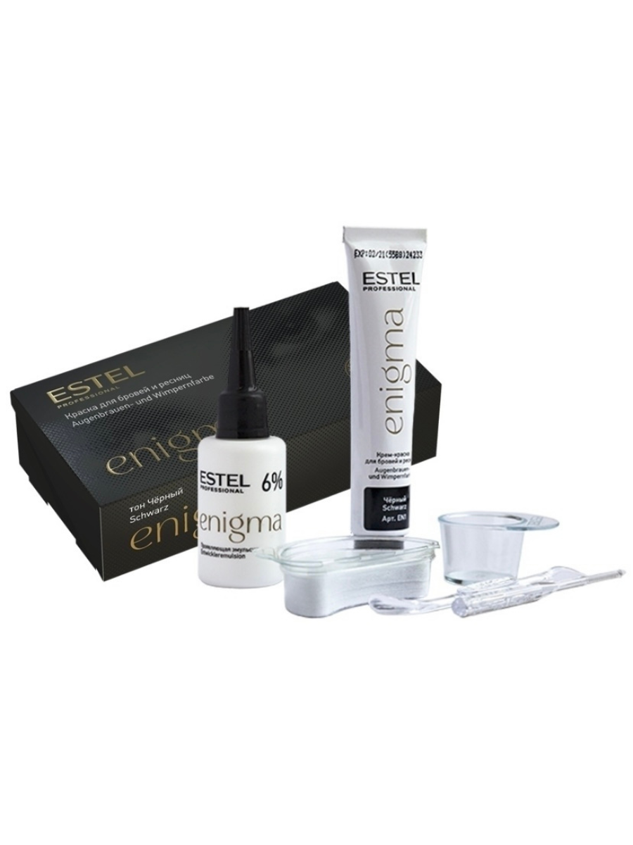 Краска для бровей и ресниц ESTEL Professional ENIGMA тон черный