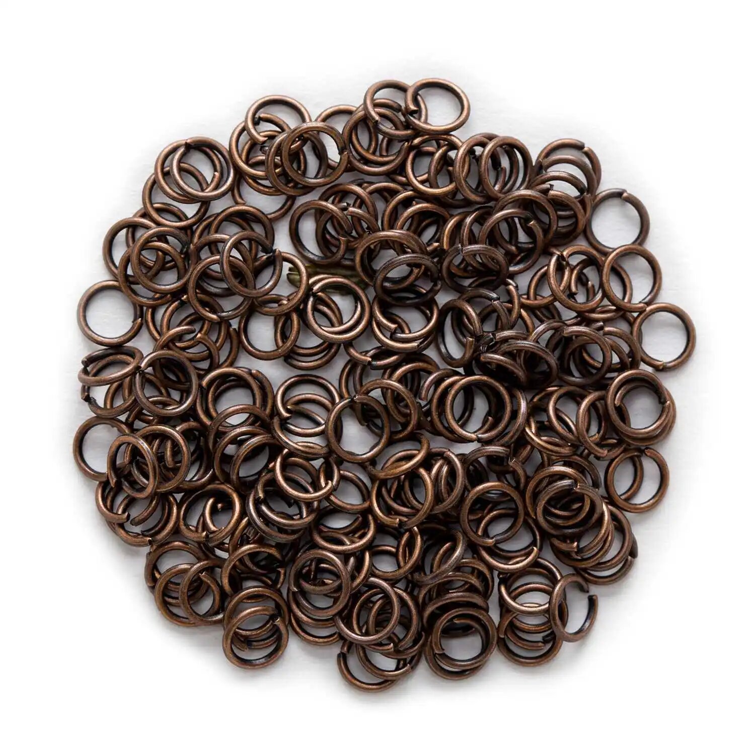 Металлические открытые колечки HALO CHARMING 4-12 мм, 50-400 шт 300 pcs 6x0.7mm, Copper