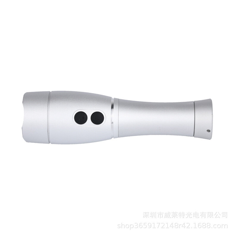 Мощный светодиодный фонарик с USB-C зарядкой, многофункциональной кнопкой, звуковой и световой сигнализацией,