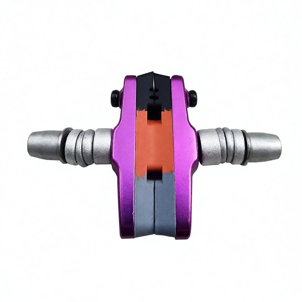 Mi.xim 1 пара тормозных колодок для велосипеда V-Brake с шестигранным гаечком и подкладками 55mm для горного велосипеда дорожного велосипеда складного велосипеда черный красный синий золотой серебристый фиолетовый алюминиевый сплав резина размер 55mm