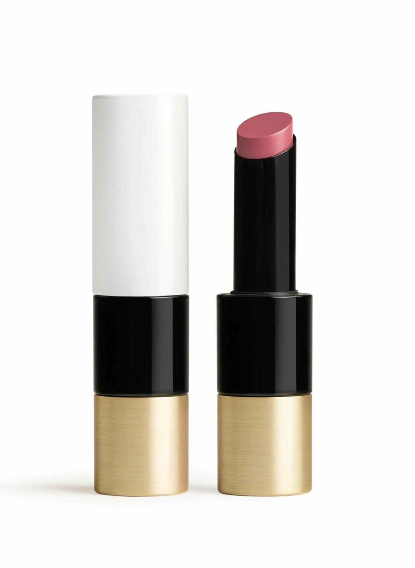 HERMES Шелковистая мерцающая помада Rouge Brillant Silky HERMES 3.25г, оттенок 48 ROSE BOISE