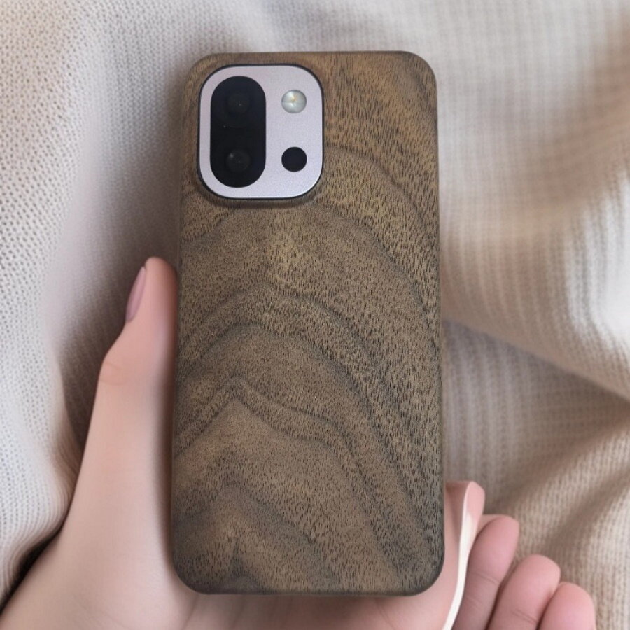 Деревянный чехол Wood Shield для OnePlus 13S/13T Орех