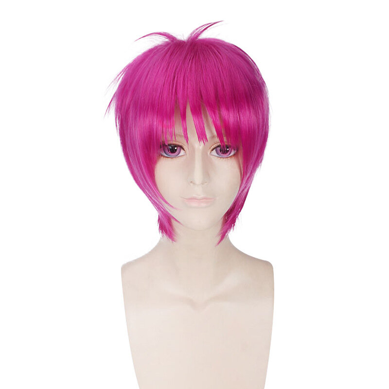 2026 Мастер Святой Дазуки Наньсянг Катастрофа Крутой Короткий Волос Кудрявый Розовый Аниме Косплей Парик