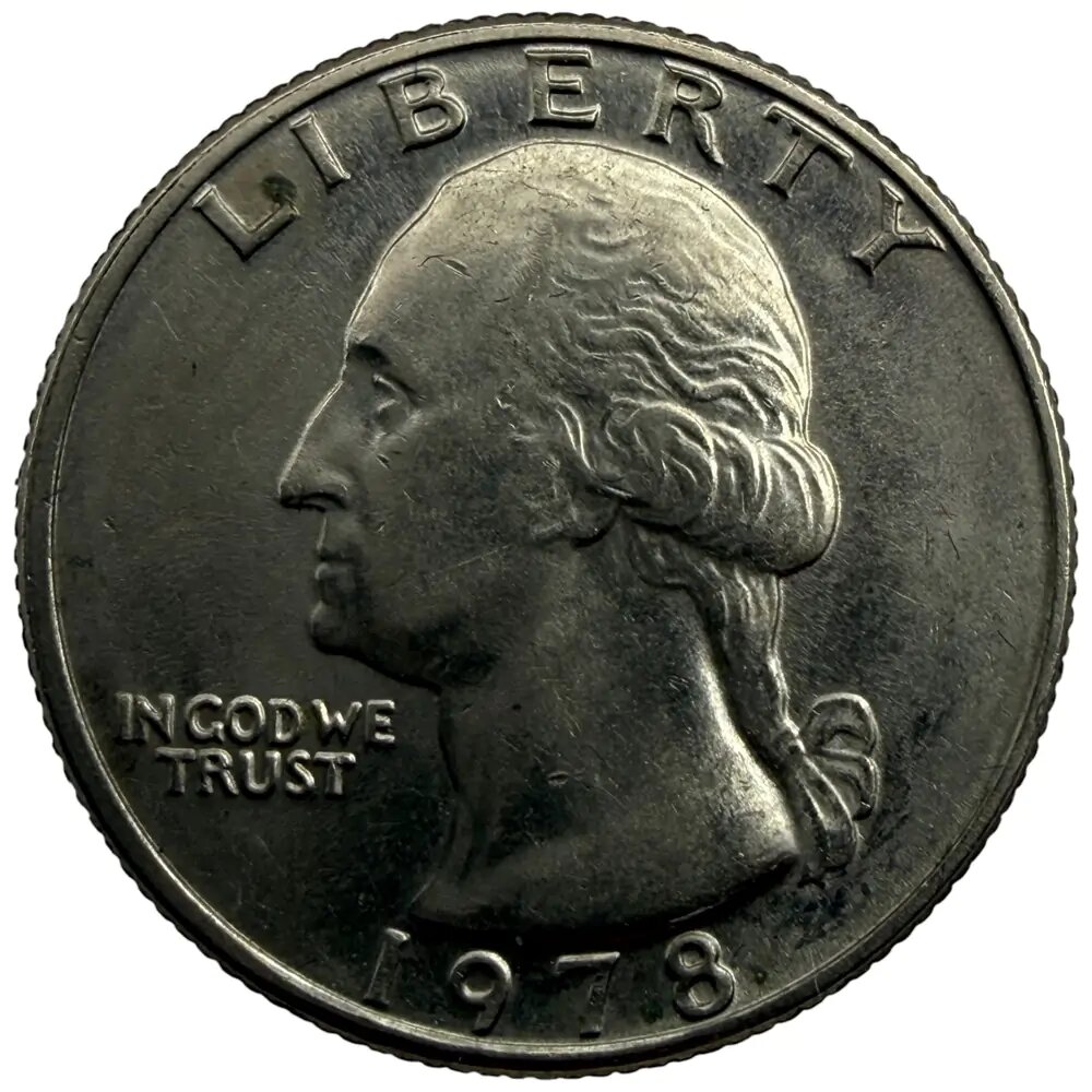 США 25 центов (1/4 доллара) 1978 г. (Quarter, Вашингтон)
