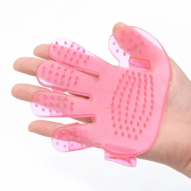 Перчатки для груминга розовые, Color: pink1