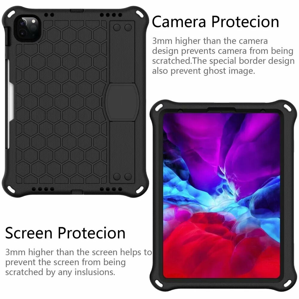 Чехол Для iPad 10 10.9" (2022)/Air 4/Air 5/Pro 11 (2020, 2021, 2022)/iPad 11 A16 (2025) Легкий Дети, С Плечевой ремень и гнездом для ручки
