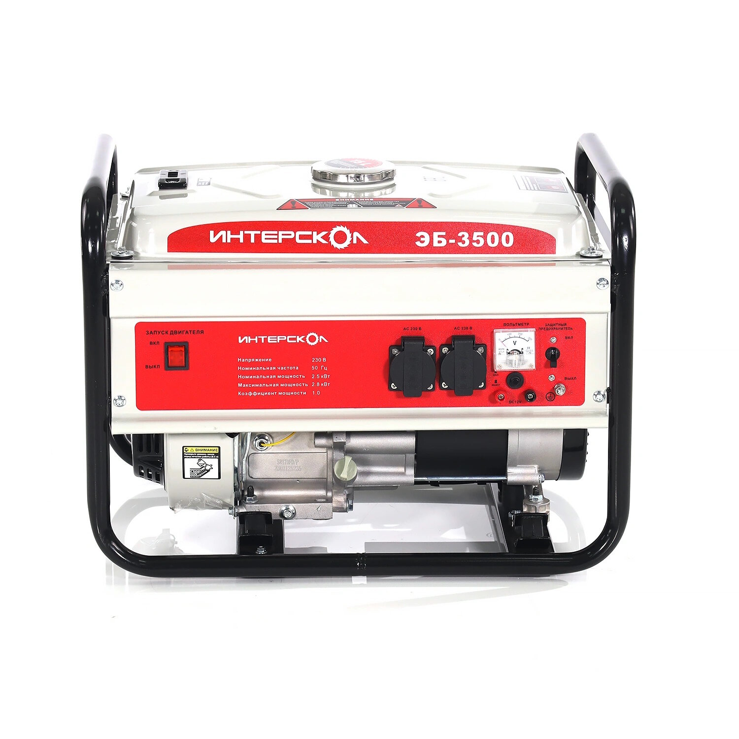 Генератор бензиновый Интерскол ЭБ-3500 (794.0.0.40) 2,8/2,5 кВт, 5,8 лс/212 см³