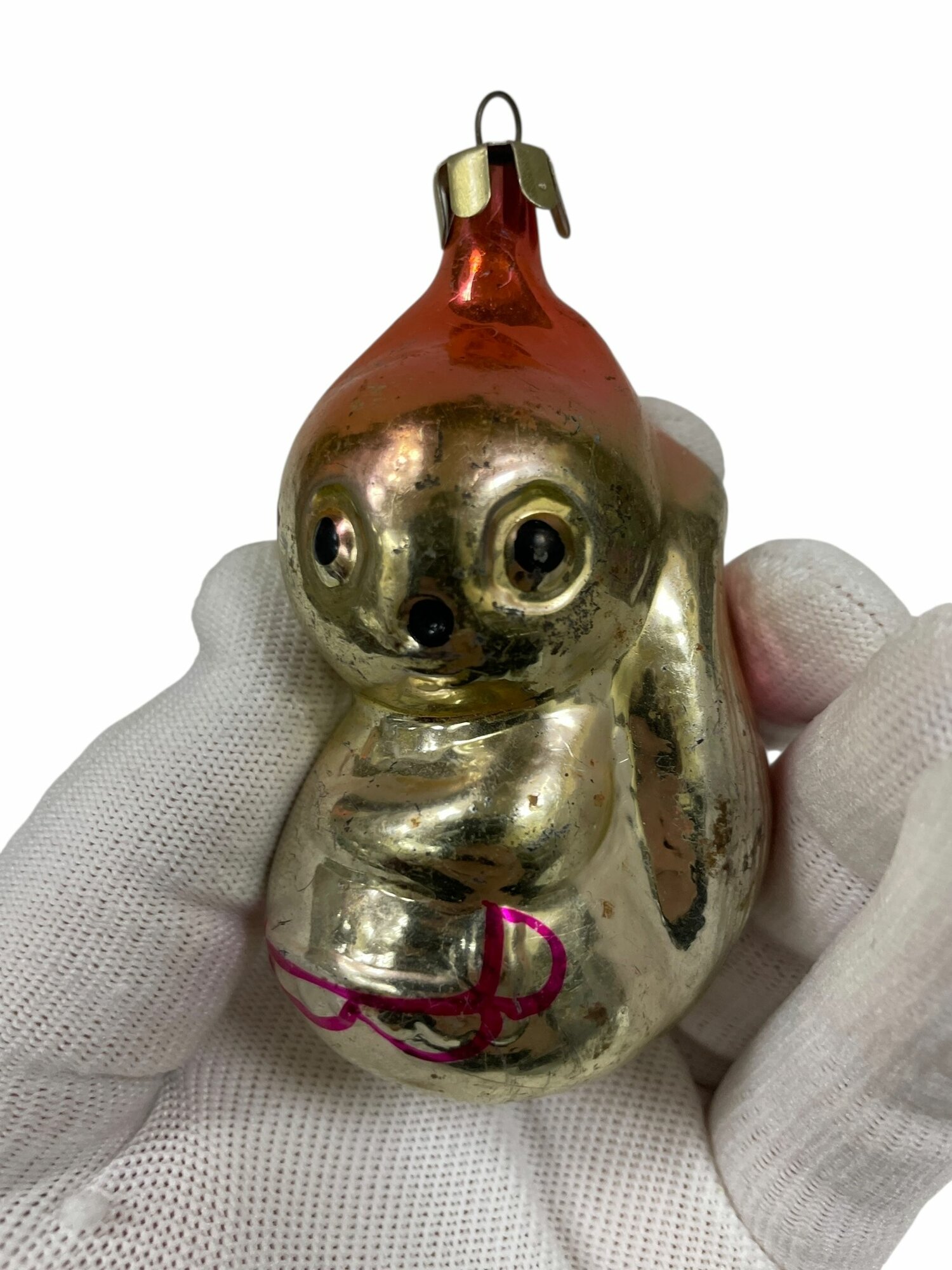 Советская елочная игрушка, Белка. Сделано в СССР