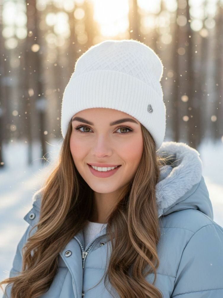 Шапка-бини Зима 2026 для женщин