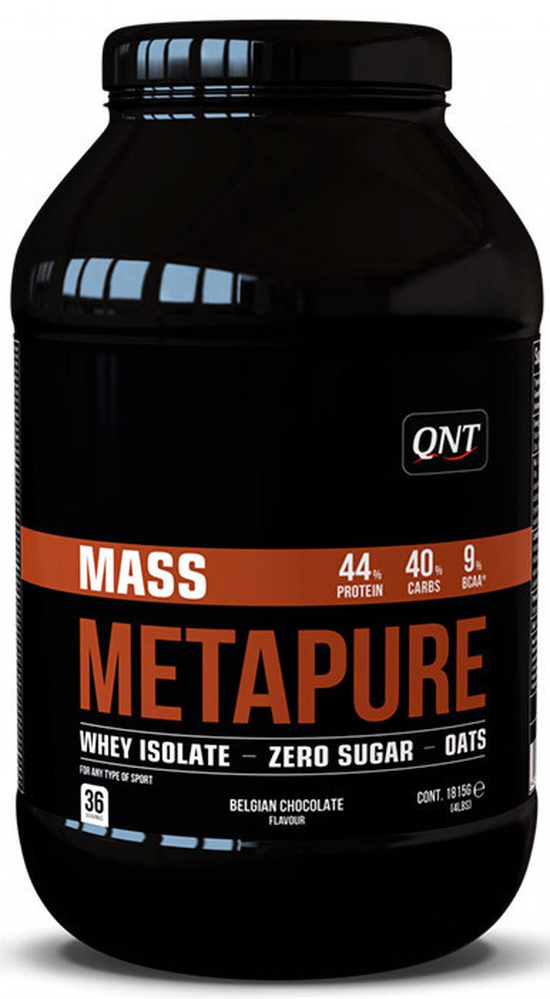 Гейнер QNT "Metapure Mass", для набора массы, шоколад, 1815г