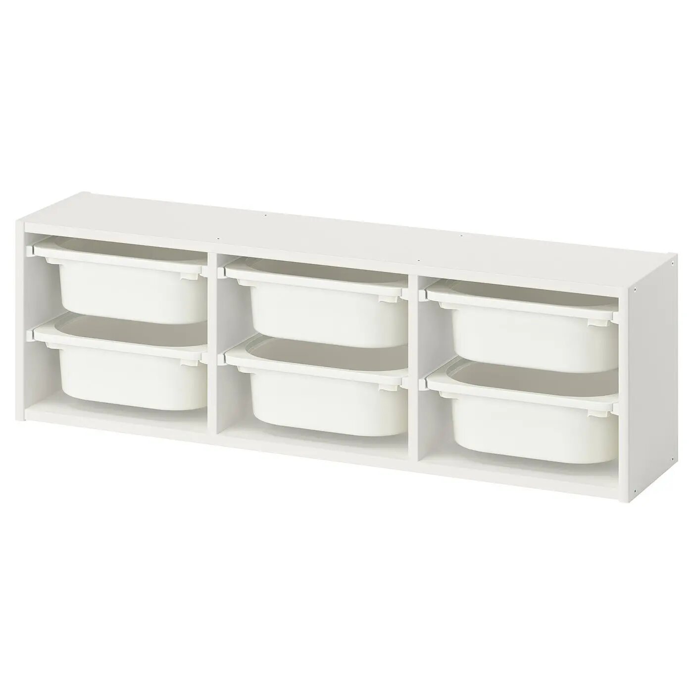 Стеновое хранилище TROFAST, белый/белый, 99x21x30 см