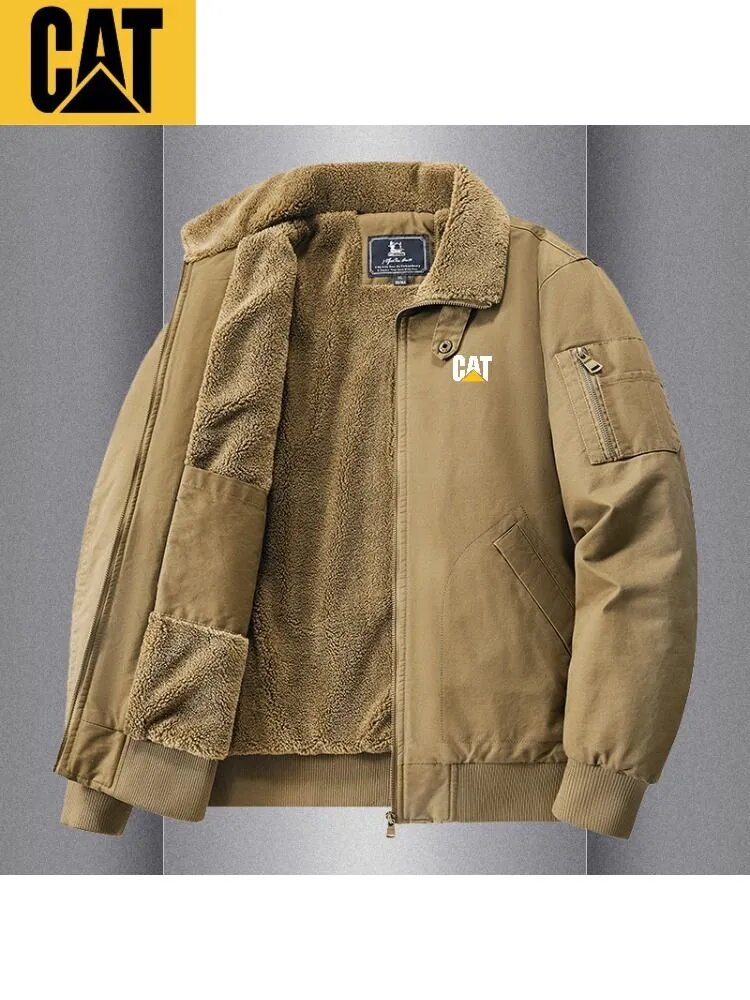 Куртка Caterpillar Мужская куртка-утепленная, свободный крой, отложной воротник, флисовая подкладка. Для активного отдыха и повседневной носки