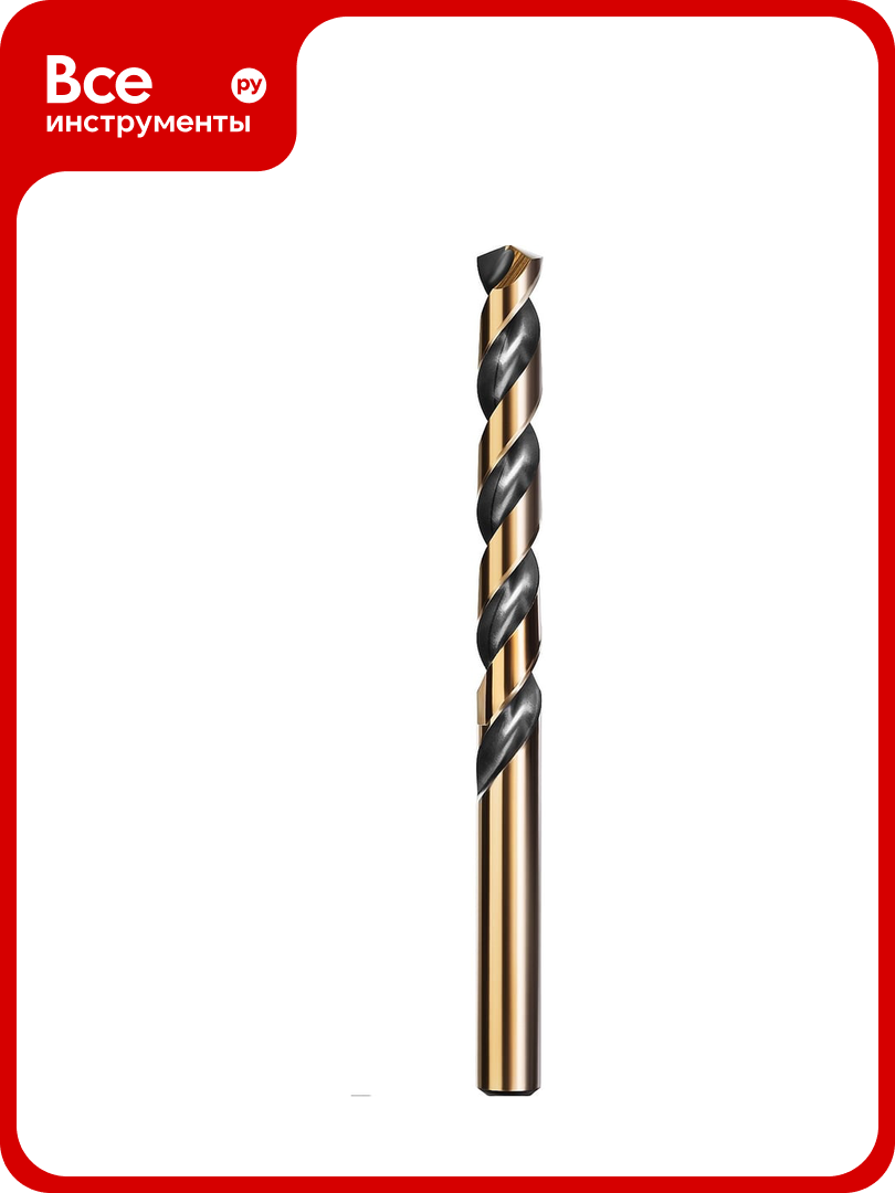 Сверло по металлу COBALT HSS-Co 8% сталь М42 (13х151 мм) Kraftool 29656-13