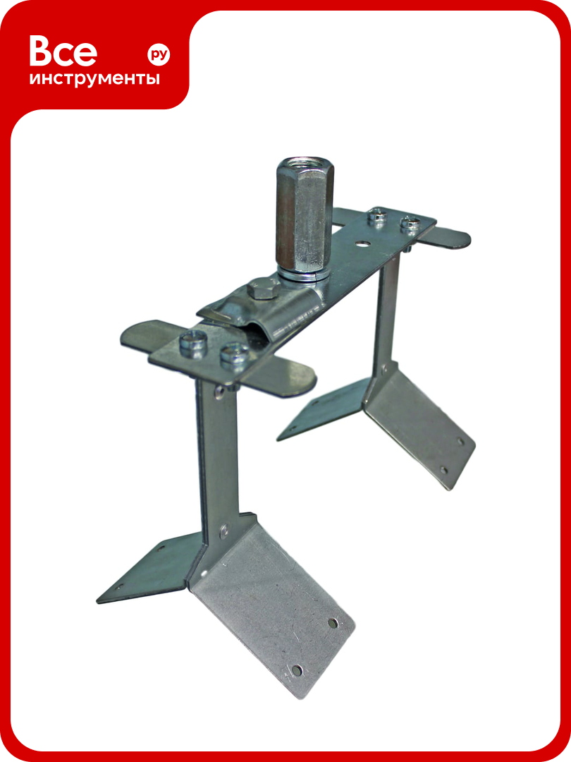 Держатель молниеприемника EZETEK 16мм для конька, оцинковка 70865