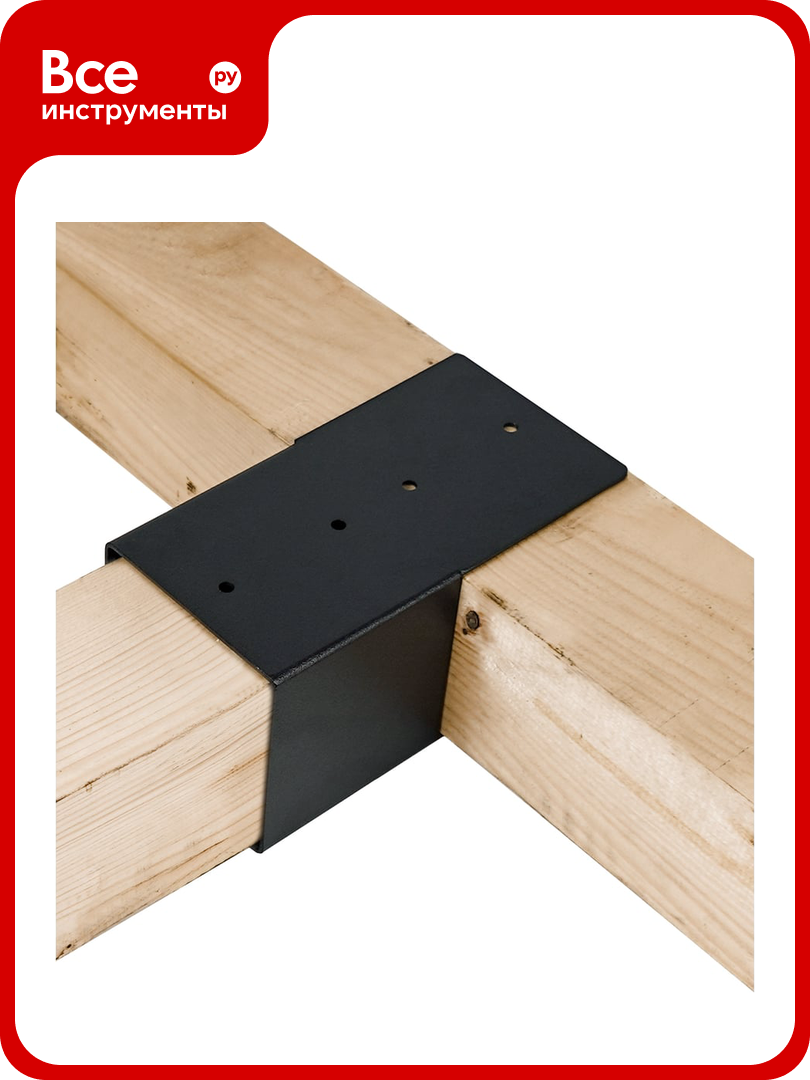 Коннектор для бруса ООО СКП 80x80 мм, сталь 2 мм, (2 шт) СТ-15Ч