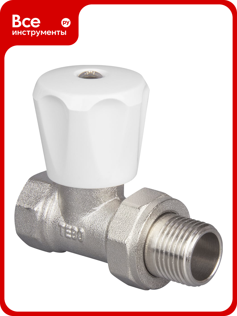 Вентиль ручной простой прямой TEBO ВН/НАР 1/2 (12/96) T-ТА. В.102.12. CN