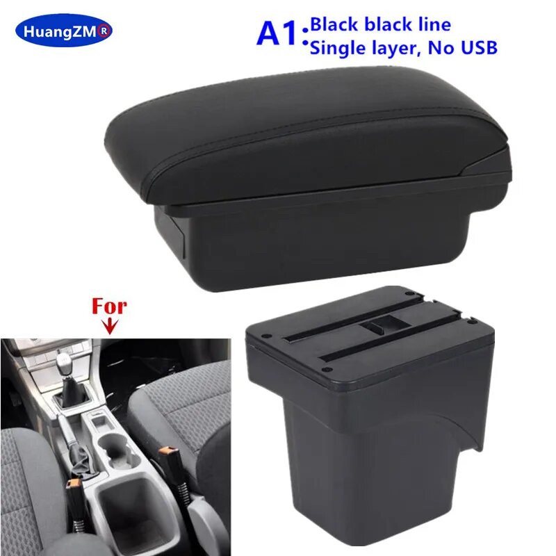 Органайзер-подлокотник Из Кожи/пластика ABS Для Ford Focus 2 Mk2 2005-2011, Автомобильный Аксессуар