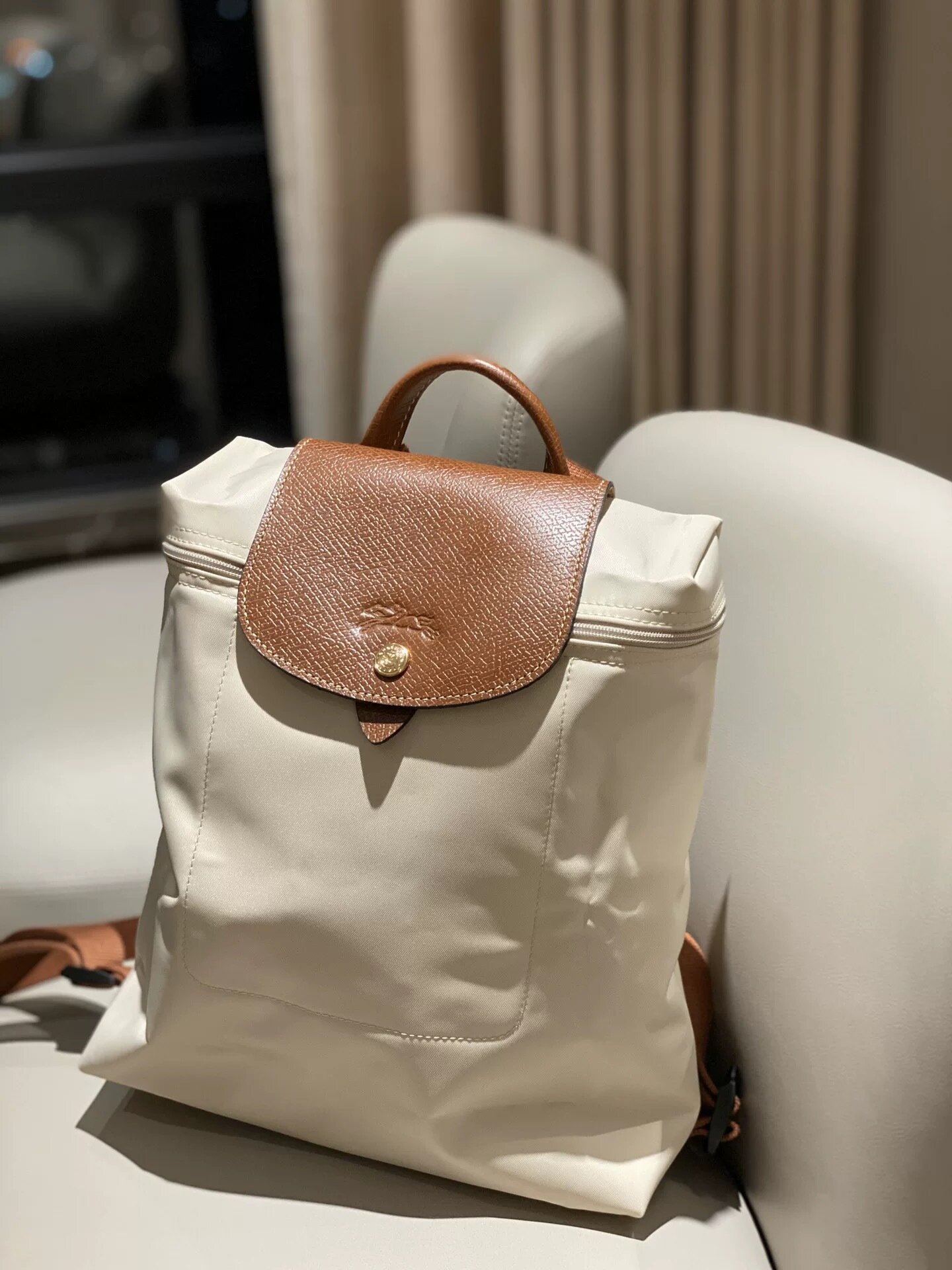 Французский рюкзак Longchamp, нейлоновая дорожная сумка, легкая женская сумка, повседневный рюкзак для поездок, классическая сумка Longchamp с двойным плечевым ремнем для женщин
