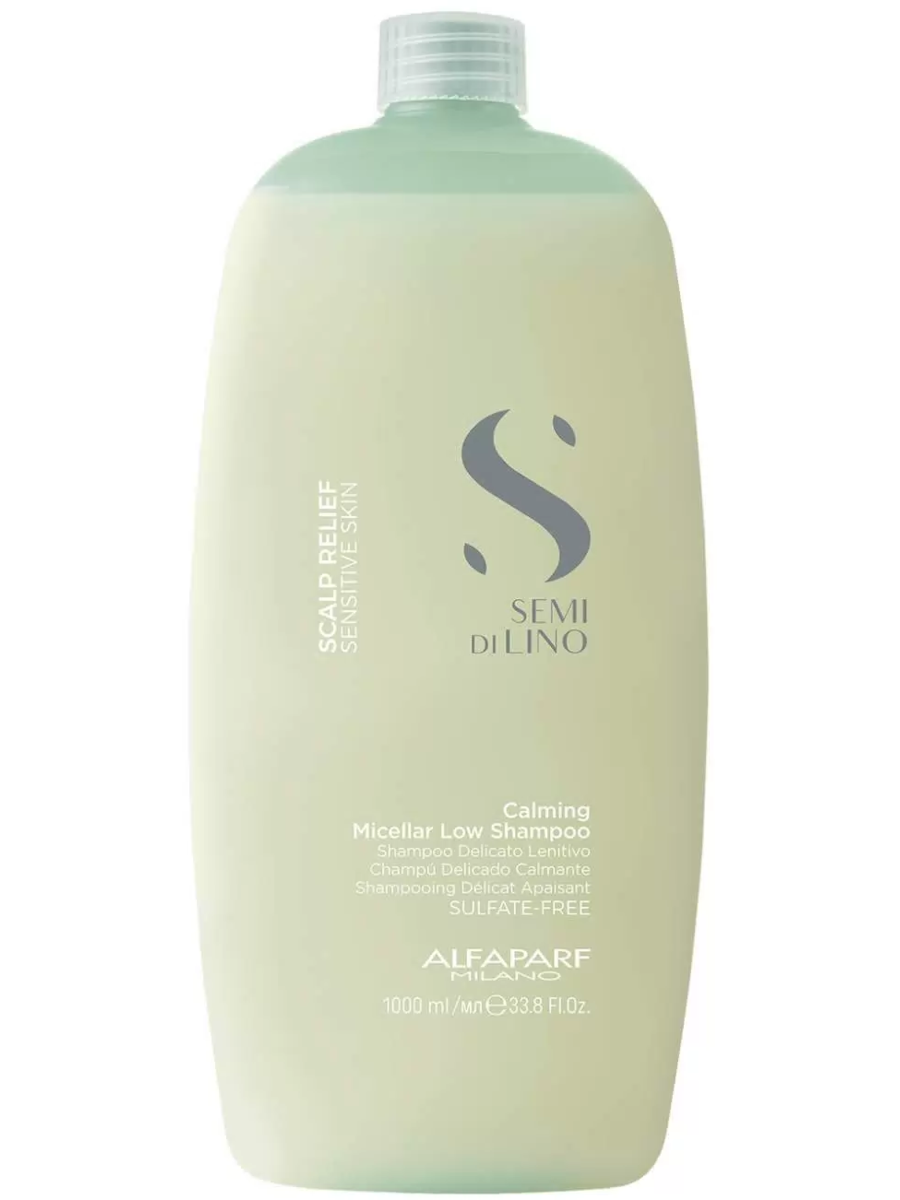 Шампунь Alfaparf Milano Semi Di Lino Scalp Calming Micellar Low успокаивающий, 1000 мл