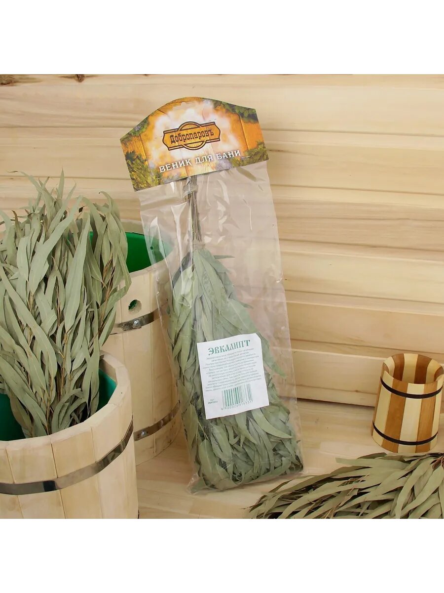 Эвкалиптовый веник для бани и сауны