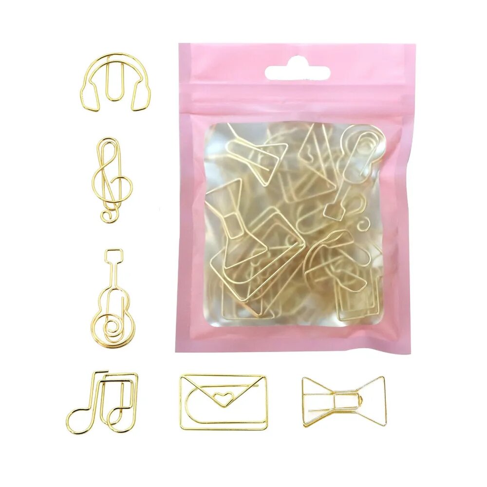 Серебряная скрепка для бумаги "любовь"