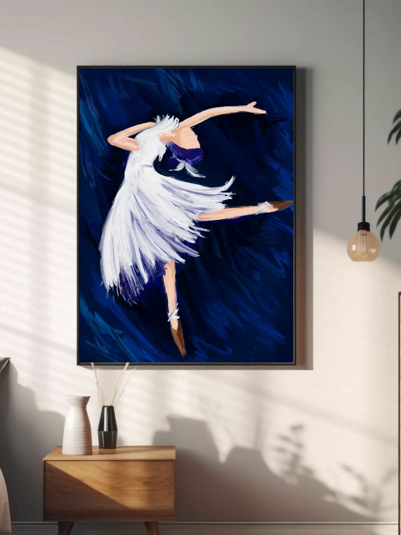 Постер Балерина Картина балет для интерьера 30 см на 42 см
