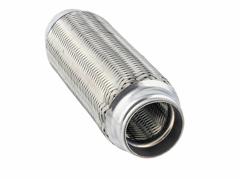 Виброкомпенсатор (Гофра) глушителя 51х230 / Гофра трехслойная выхлопной трубы 51x230