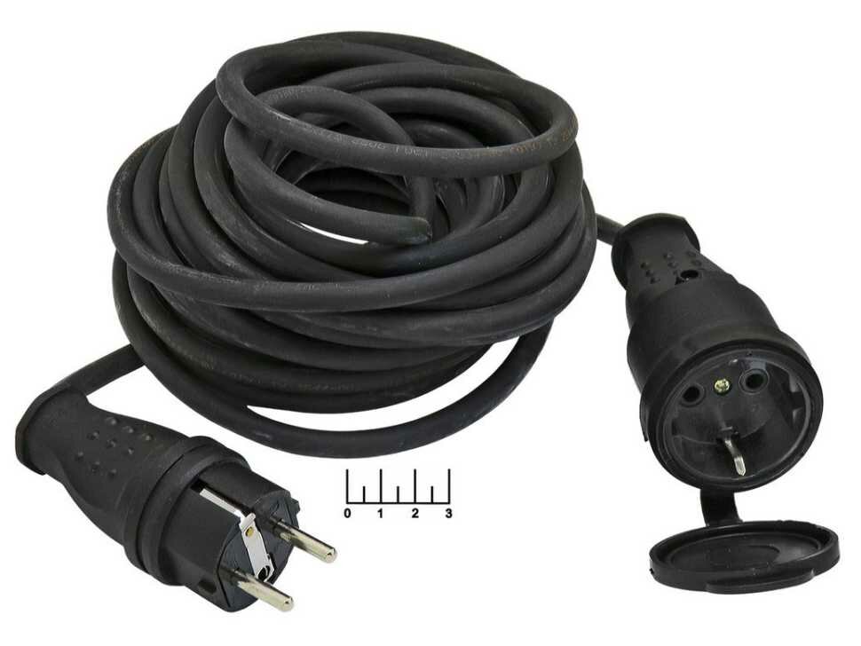 Удлинитель электрический 1/10м (КГ 3*1.5) (max-16A) IP44 Эра