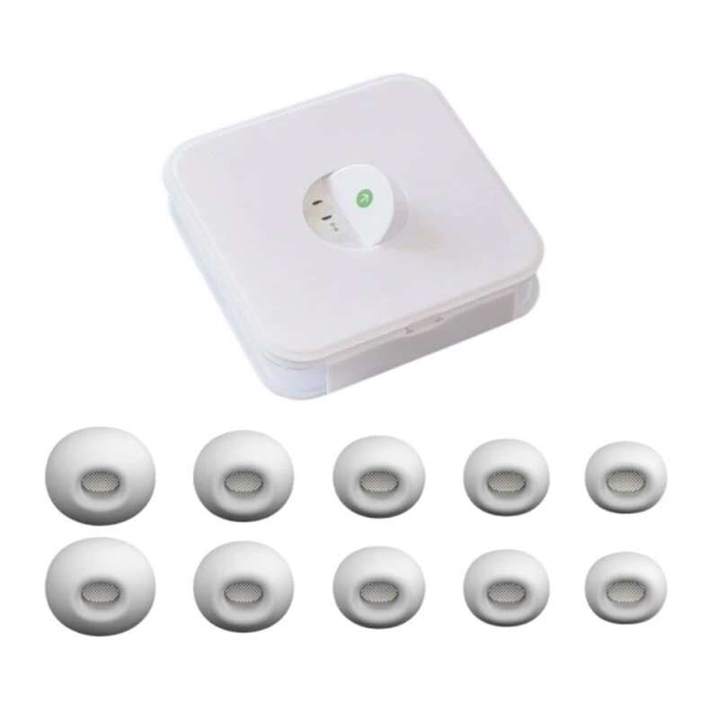 Мягкие амбушюры H3CA, 10 упаковок, устойчивые к поту, гипоаллергенные беруши, защищают для наушников Airpods Pro3, беруши для активного использования