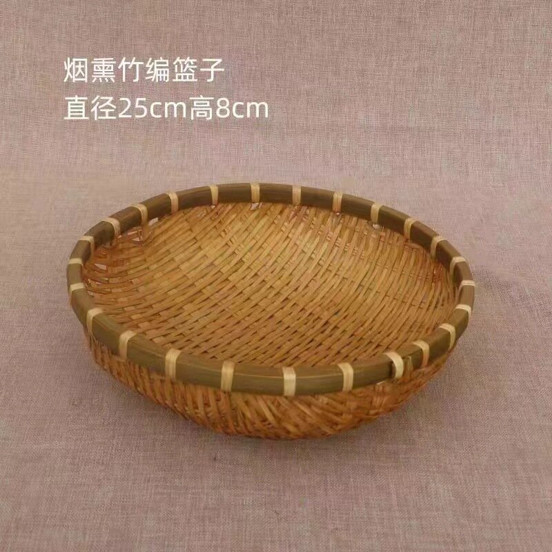 Бамбуковая плетеная совок для мусора, корзина для хранения булочек, бамбуковые изделия, плетеная корзина для мытья овощей, корзина для слива воды, корзина для мытья риса, фруктовая корзина, маленькая корзина