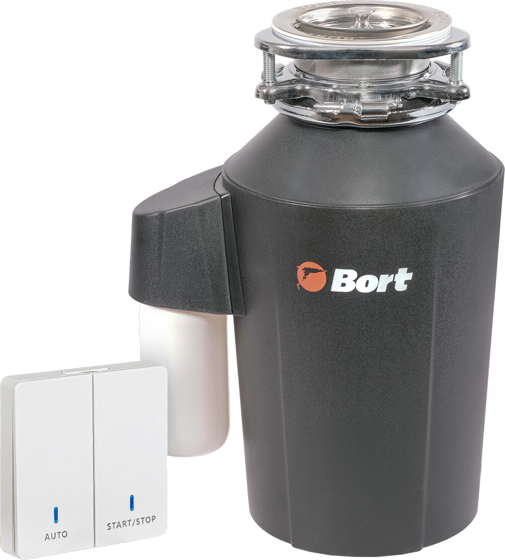 Измельчитель пищевых отходов Bort Alligator Green черный