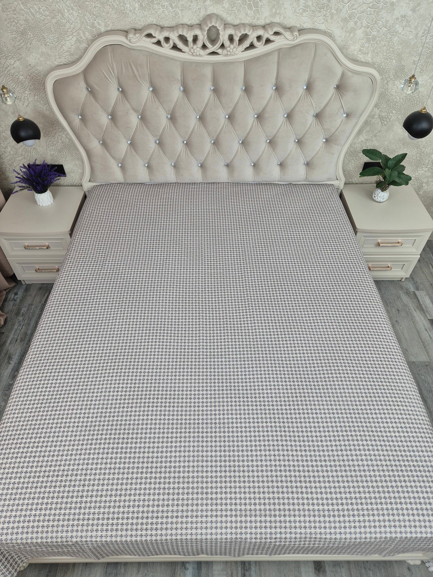 Простыня Поплин класическая Евро 220\240см. Хлопок 100% производство Иваново плотность 115 гр/м2