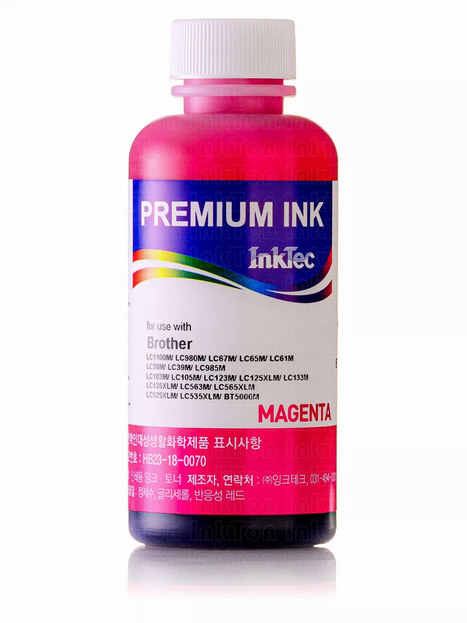 Чернила для Brother DCP-T310, DCP-T510W, DCP-T710W, MFC-T810W, MFC-T910DW, DCP-T220, DCP-T225, DCP-T420W, DCP-T425W, DCP-T520W, 100 мл, пурпурные