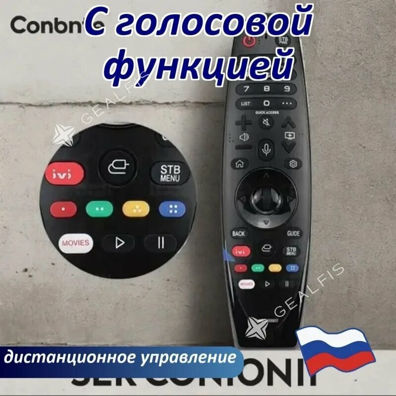 С голосовой функцией для пульта ДУ телевизора LG с кнопками IVI, AN-MR650A 20GA MR18BA AKB758 55501 5502