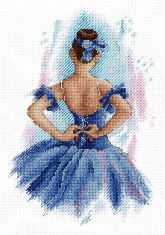 Вышивка крестом набор М. П. Студия "За кулисами" 18x26 см, Балерины Девушки