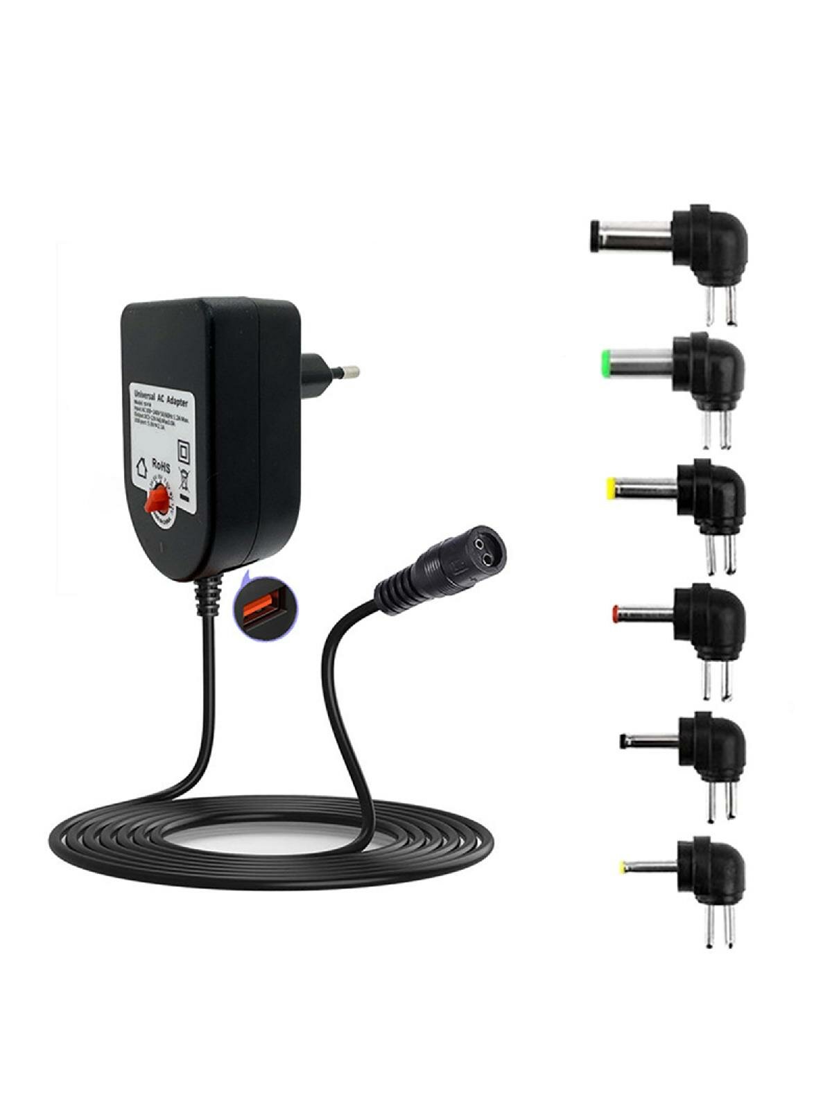 Импульсный источник питания европейского стандарта мощностью 36 Вт + 6 адаптеров