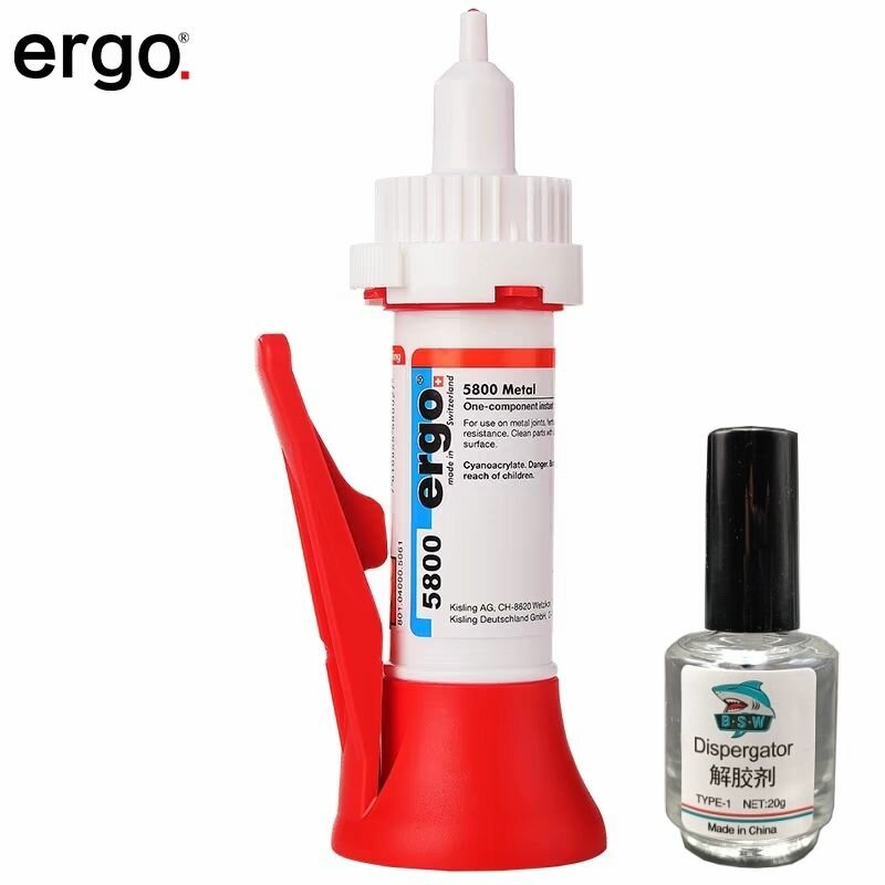 Импортный клей ERGO5800, водонепроницаемый, сильный адгезив для пластика, металла, керамики, дерева, стекла, прозрачный шприц
