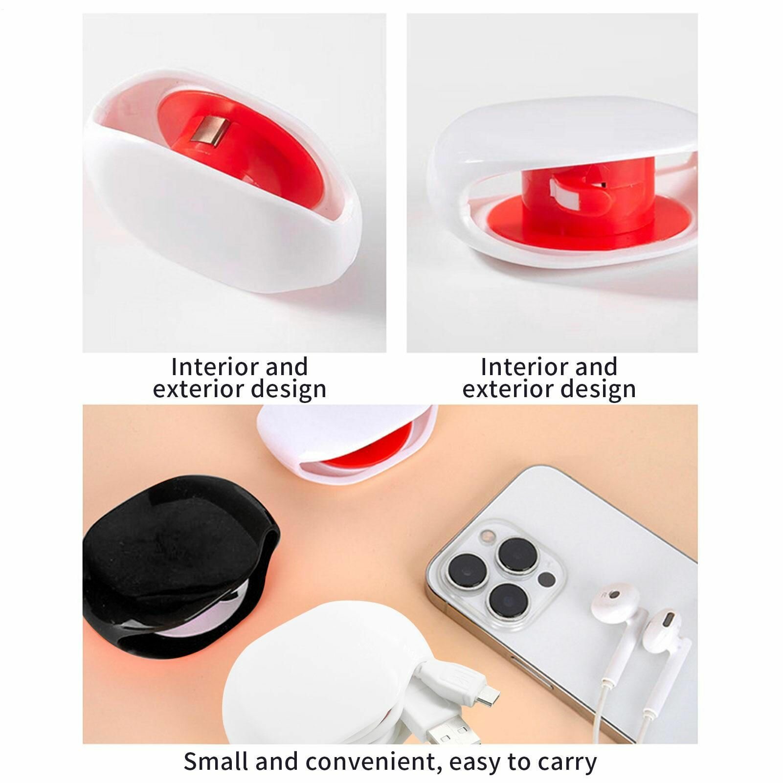 Кабельный ретрактор Автоматический органайзер для шнура , Держатель для кабеля